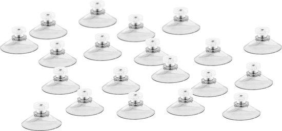 20 x zuignappen met kartelmoer - 40 mm - HTML content nodig zonwering ...