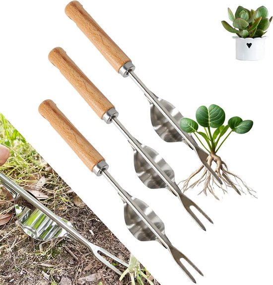 Stainless Steel Weed Topper Hand Probe Device with Wooden Handle ...