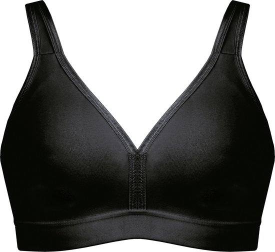 Naturana - Katoenen soft bh - 86021 - Zwart - 90B | bol
