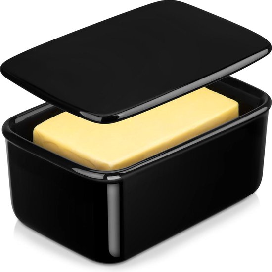 Botervloot porseleinen deksel - 650 ml boterdoos voor alle soorten ...
