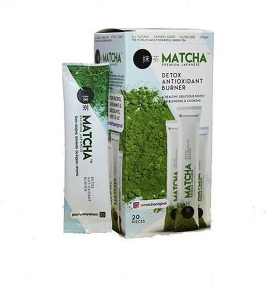 Matcha Premium Japanse Detox Antioxidant Brander Tea 10 g x 20 stuks ...