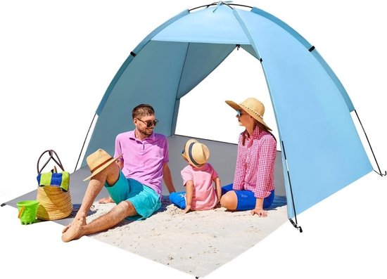 Strandtent uv Bescherming - Strandtent Baby Pop Up Met Voor en Achter ...