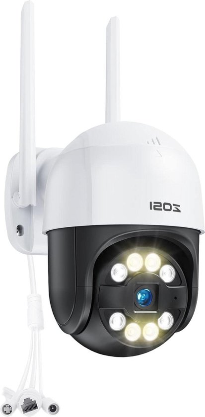 Bewakingscamera 2K 3MP WiFi PT Outdoor met Stekker Nachtzicht Persoonlijke Herkenning... | bol