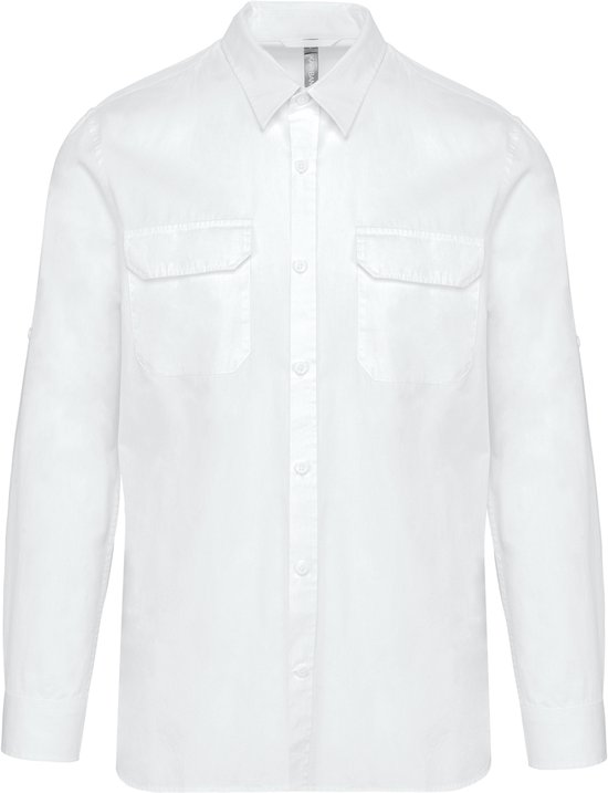 Kariban Overhemd safari lange mouwen K590 - White - S | bol