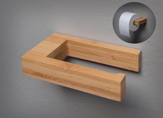 WC Rolhouder FSC-gecertificeerd bamboe hoogwaardige houten wc ...