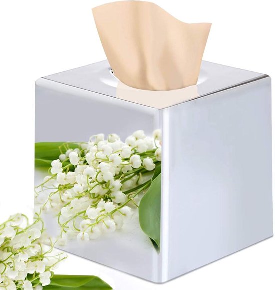 Tissue Box Cover Cube Spiegel Tissue Houder - Vierkante Tissue ...