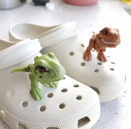 Crocs Dinosaurus - 2 stuks - Jibbitz - Charmes - Dino - 3D Beeldje ...