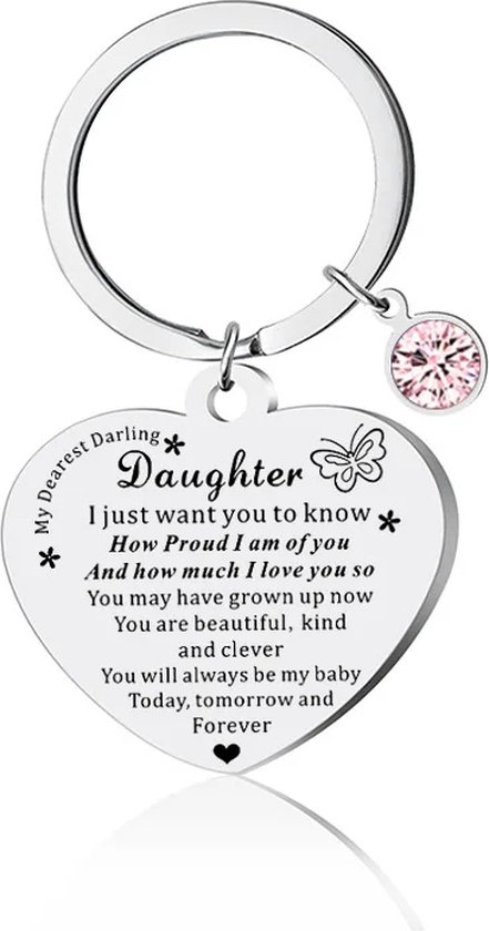 Sleutelhanger Voor Dochter - Dochter Cadeau - Cadeau Voor Dochter | bol