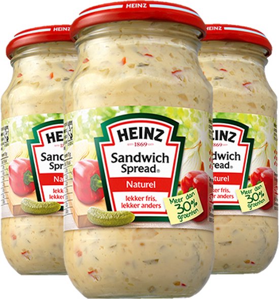 Heinz - Sandwich Spread Naturel - 3x 300g | bol