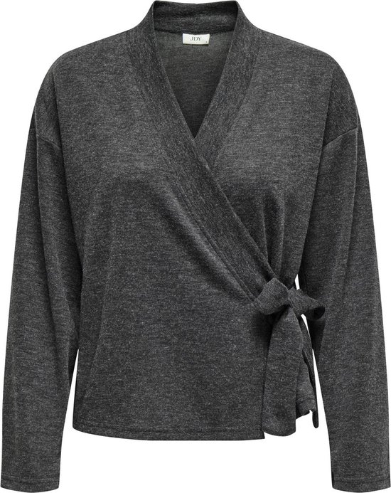 Jacqueline de Yong Vest Jdymirage L/s Wrap Cardigan Jrs 15333700 Dark Grey... | bol