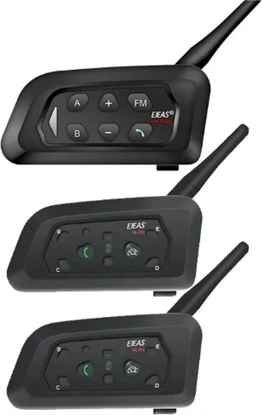 Ejeas - V4C Plus en V6C Pro - Scheidsrechter Intercom - Bluetooth 5.0 - Headsets -... | bol