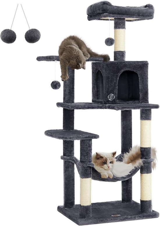 Equivera Kattenpaal met Slaapplek - Kattenpaal - Kattentoren - Krabpaal ...