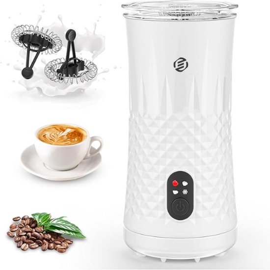 Elektrische Melkopschuimer - Koffieopschuimer - 4-In-1 Multifunctioneel - Melkverwarmer | bol
