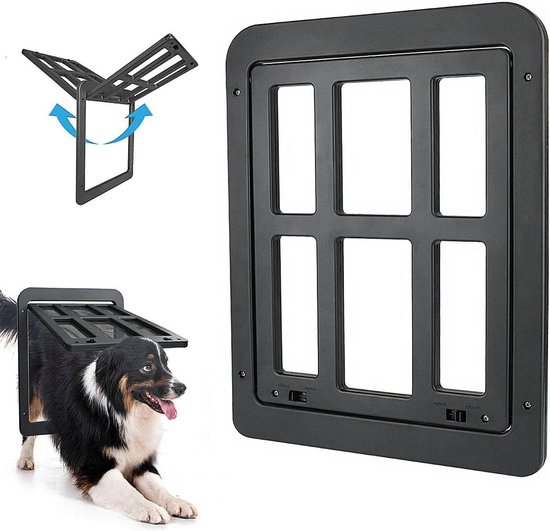 Kattenluik Hondenklep rooster Magneetsluiting Vliegenhordeur Raam 34 cm ...