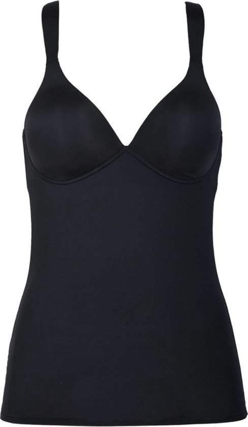 Naturana hemd met padded BH zonder beugels maat 90B zwart | bol