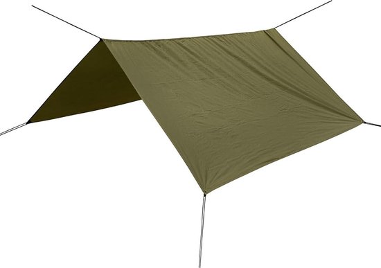 Tentzeil X-Rain Tarp Olive 3 x 3 m ultralicht waterdicht tentzeil ...