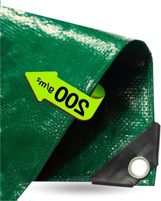 Tentzeil 2x2 meter waterdicht 150 g/m² groen zeildoek oogjes tentbodem ...