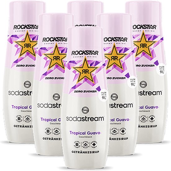 Sodastream - Rockstar Tropical Guava Zero Siroop - 6x 440ml | bol