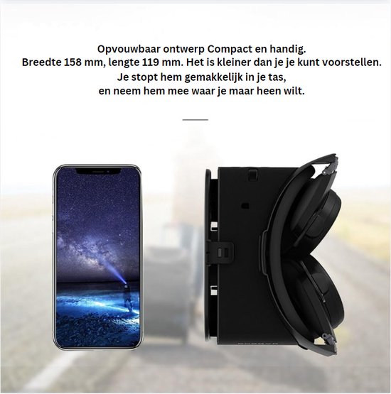 VR Bril - 3D Virtual Reality - VR Set - VR Glasses - Draadloos - Voor ...