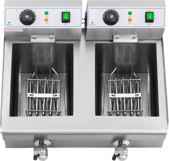 Professionele Elektrische Friteuse met Dubbele Tank 20L ...