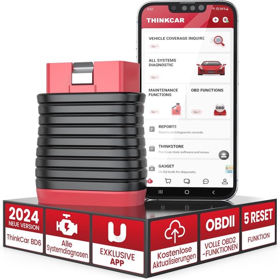 OBD2 Bluetooth Adapter - Universele Diagnose Tool voor Auto met ...