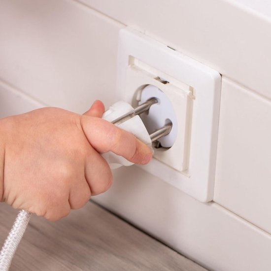 Stopcontact beveiliging zonder lijm - 20 stuks - Wit - SchuKo type F ...