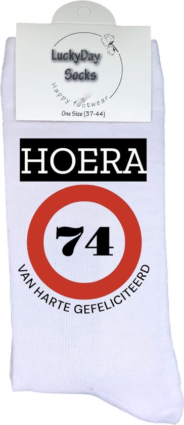 74 jaar Sokken - Gefeliciteerd – Jarig – Verjaardag – Grappige cadeau ...