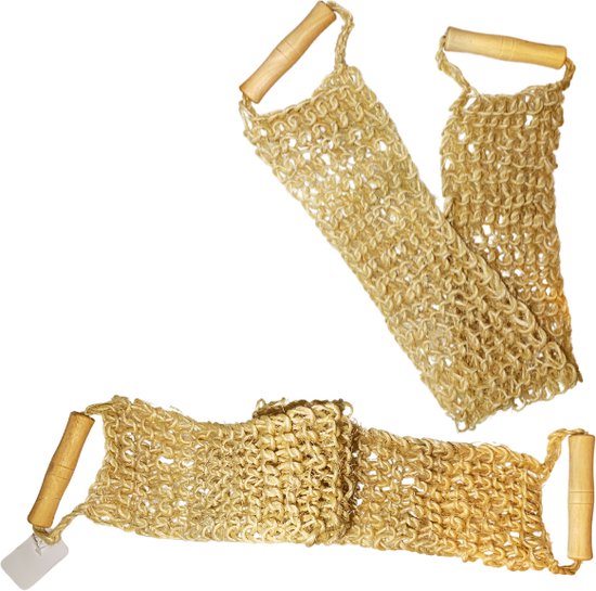 green-goose Rugscrubber Sisal Bamboe | Natuurlijke Rugspons ...