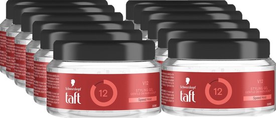 Taft Men Power Gel V12 Hold - Voordeelverpakking 12 x 250 ml | bol