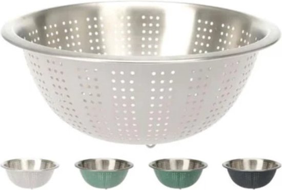 Vergiet RVS 28 cm in de kleur Ice White | bol