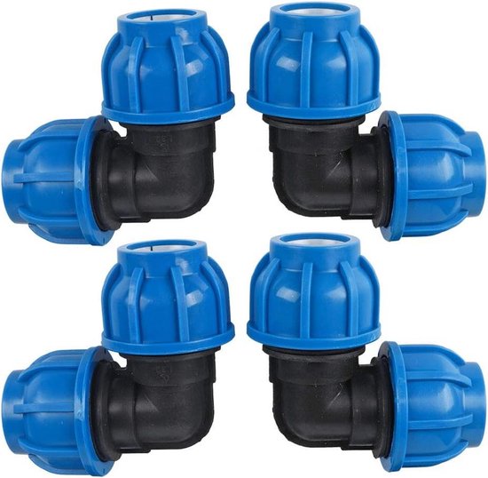 32 mm haakse connector slangaansluiting - 90 graden - 4 stuks ...