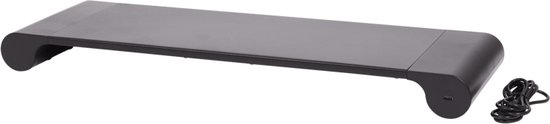 Lab31 Monitor Stand - 2x USB-A - Zwart | bol