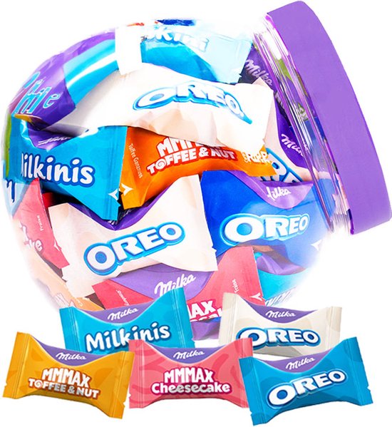 Milka Favourites chocolademix - 5 smaken - Toffee & Nut, Oreo ...