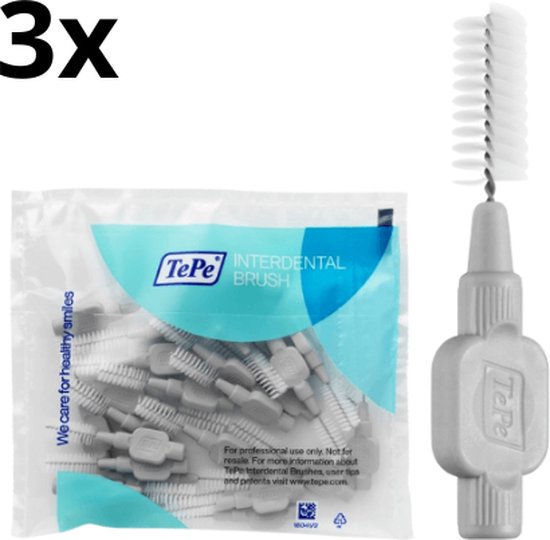 TePe Ragers Grijs - 3 x 25 stuks - Voordeelverpakking | bol