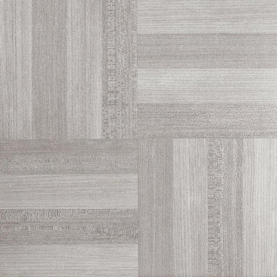 Zelfklevende Vinyl Vloertegels 305 x 305 cm - Afgrijs Houtpatroon ...