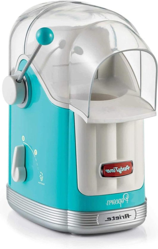 Popcorn machine Blue White - Popper 1100 W - Retro Design | bol
