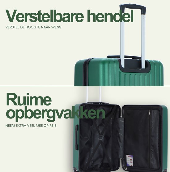 RYER Reiskoffer Medium - 70L - Met Spinner Wielen - TSA Slot - Extra ...