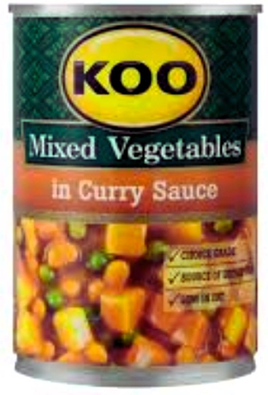 KOO- Mixed Vegetables in Curry Sauce 420g - (South Africa) - (South ...