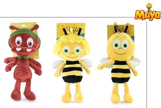 Maya de Bij Pluche Knuffel (Geel/Zwart) 35 cm {Speelgoed Knuffeldier ...