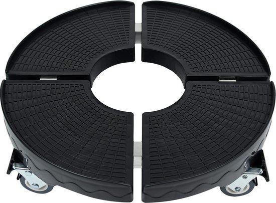 Verstelbare Plantenwagen Ø 39-52 mm - Rolbak Met 360° Roterende Wielen ...
