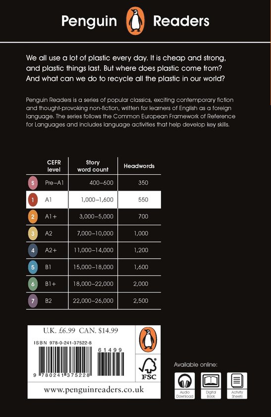 Penguin Readers Level 1 Plastic ELT Graded Reader | 9780241375228 ...