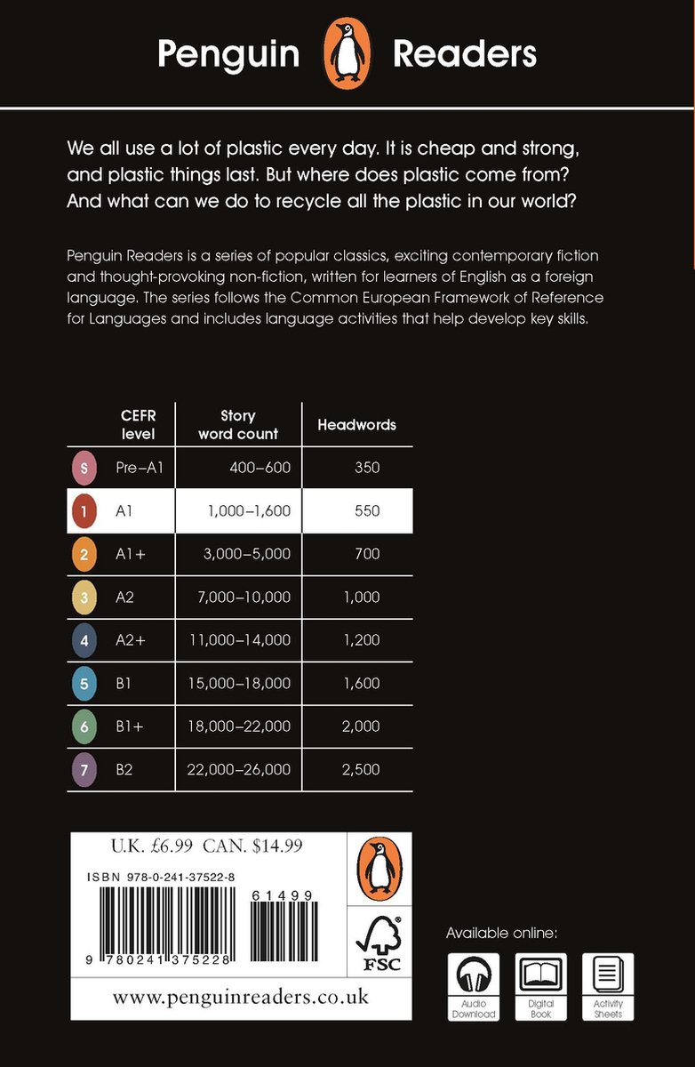 Penguin Readers Level 1 Plastic ELT Graded Reader | 9780241375228 ...