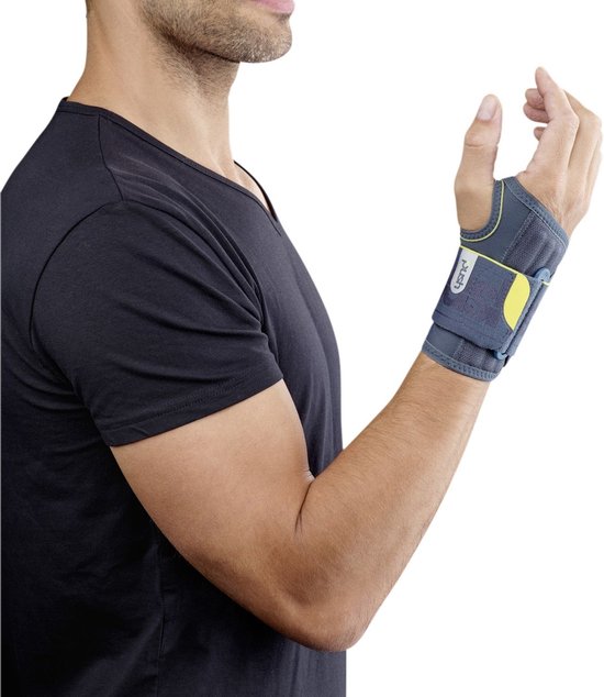 Push Sports Polsbrace - Donkergrijs - Links - Maat S | bol