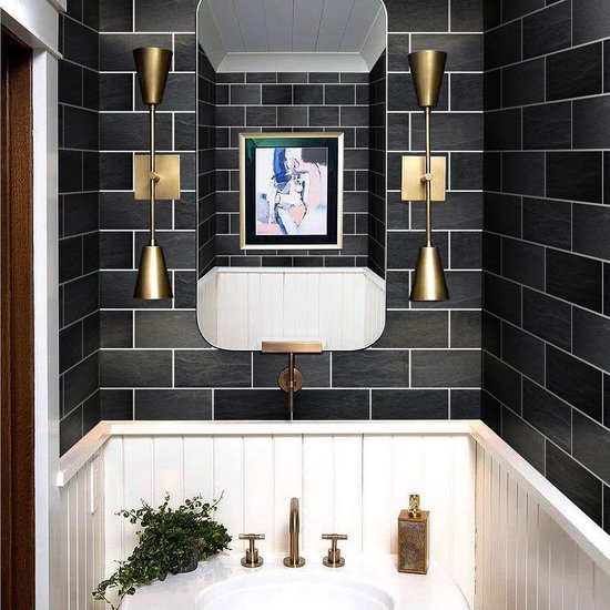 Afpellen en kleven zelfklevende spatwand voor woonkamer-keuken-badkamer ...