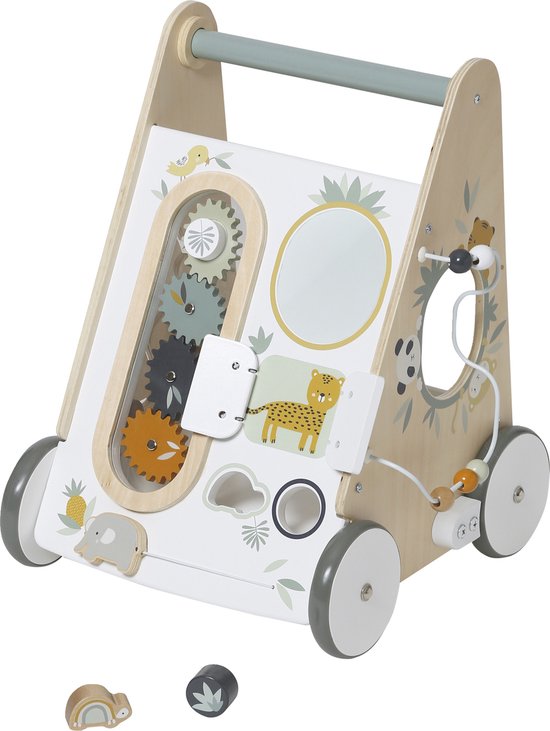 Vertbaudet Loopwagen met remmen HANOП van FSC®-hout | bol