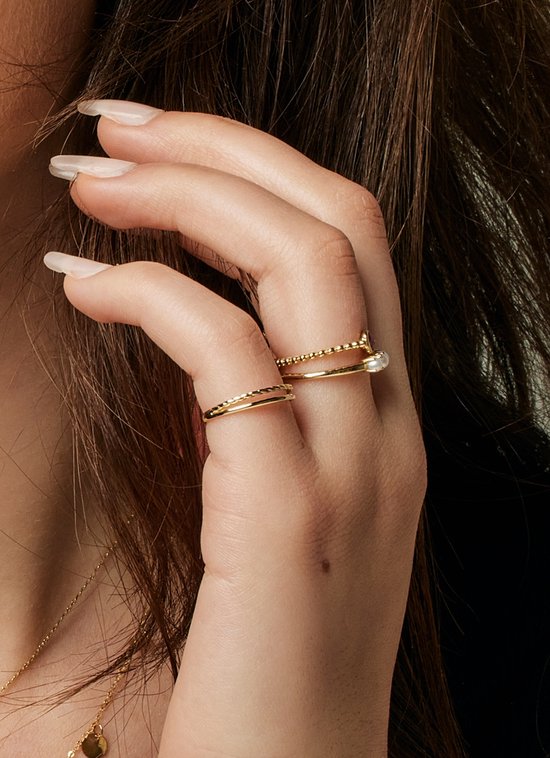 Jackie Twister Twin Ring 585 | bol