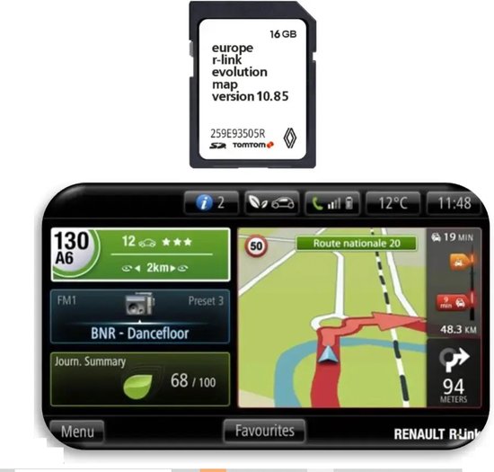 Renault R-Link Evolution TomTom Map Update V11.25 - 2024/2025 UK / West ...