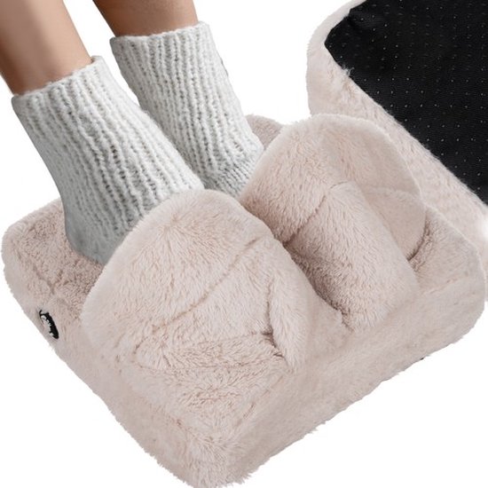 Voetmassage Apparaat - Voet Massage Fleece Pantoffels - Draadloos - Op ...