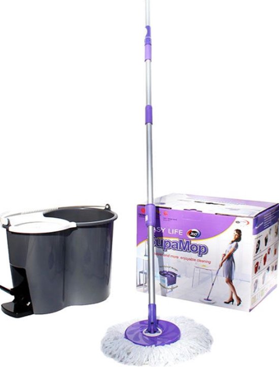 Easy - Magic Floor Mop - 360° - Emmer Magic mop dweilsysteem. | bol