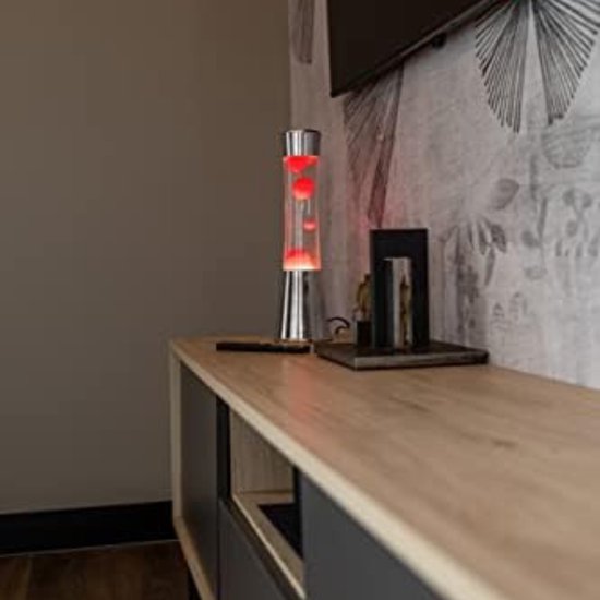 Lavalamp - Rood - 39 cm - Lava Lamp - Lavalampen | bol